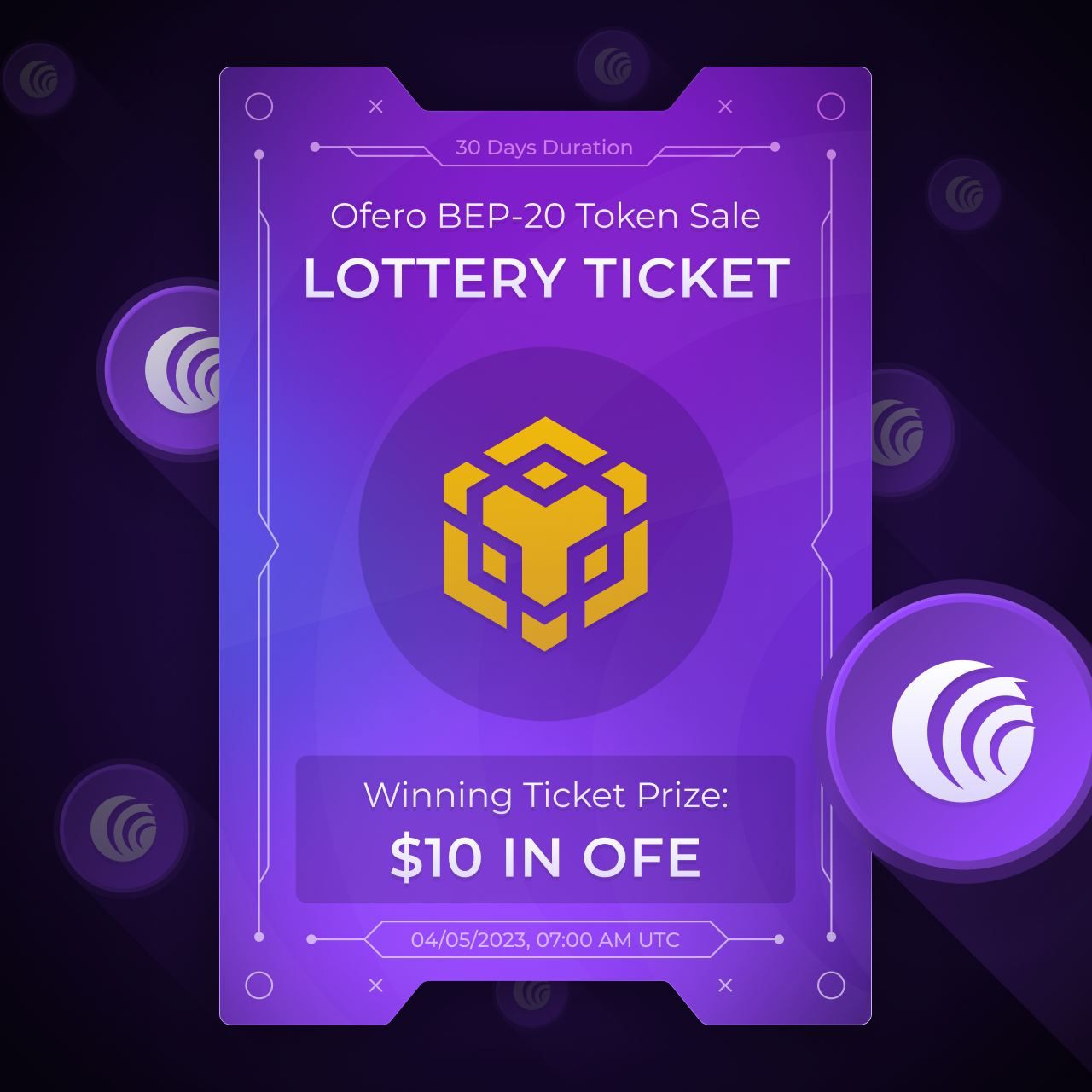 OFE BEP-20 SEED SALE - LOTTERY TICKET CAMPAIGN • Ofero Network